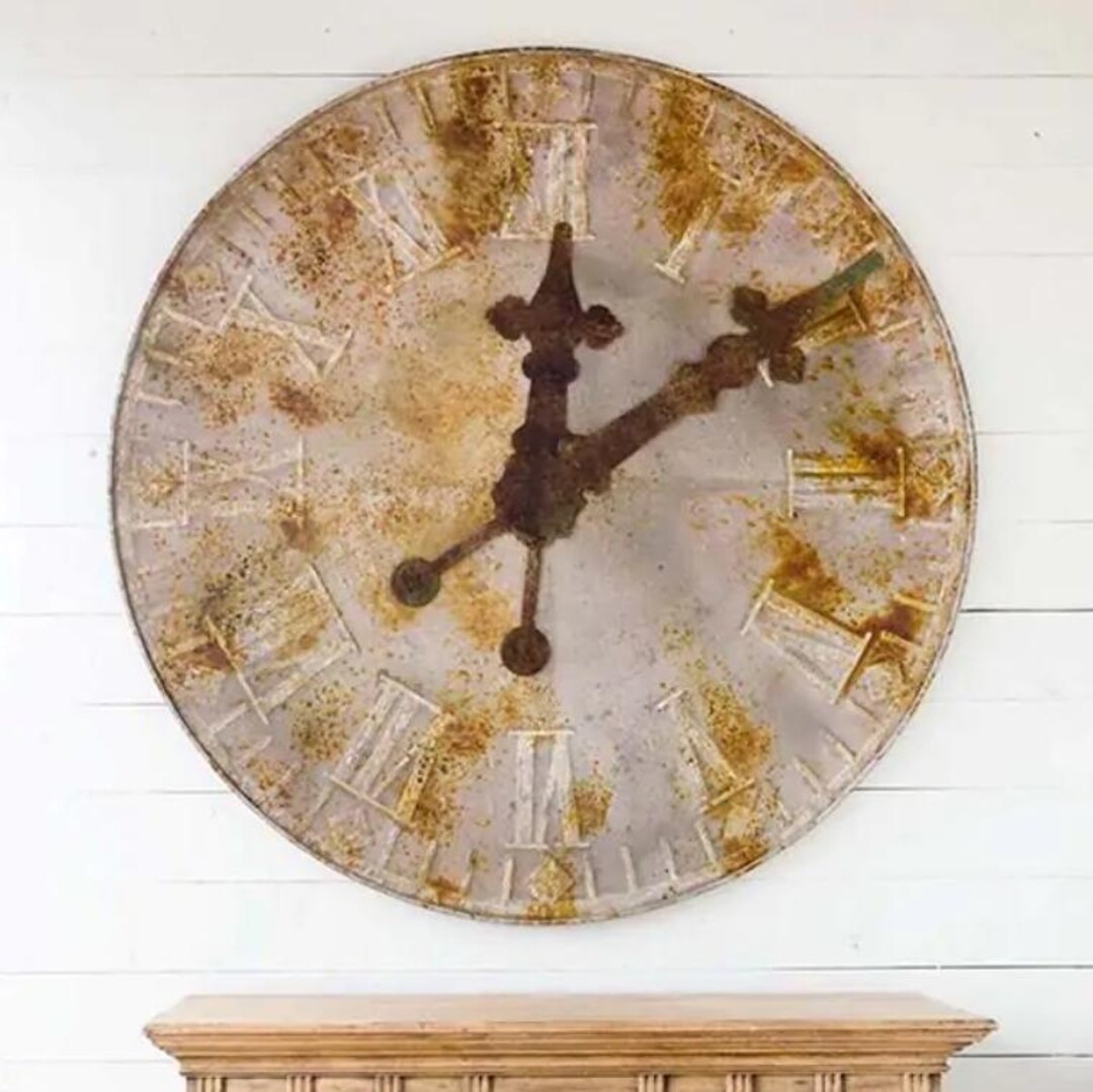 Antique Rustic Decorative Clock Face - Etsy
