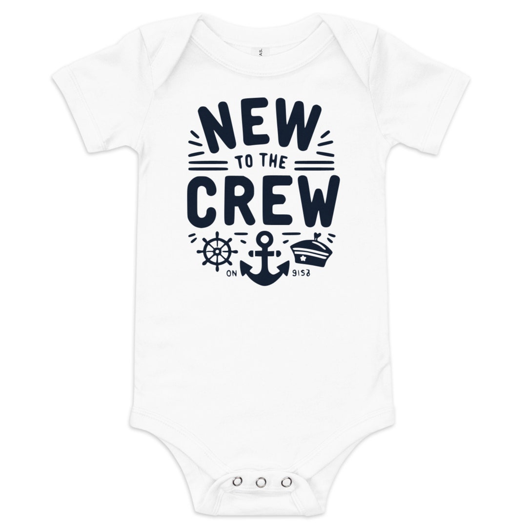Adorable 'new to the Crew' Nautical Baby Onesie - Perfect for Sailing ...