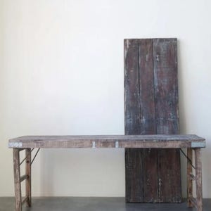 Antique Reclaimed Wood Folding Table - Etsy