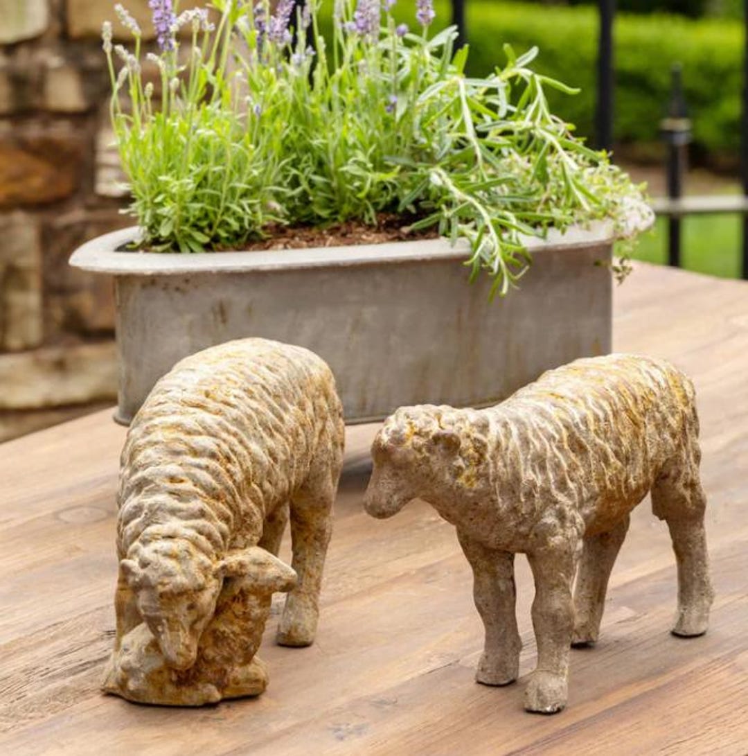 Vintage Country Sheep Family Set - Etsy