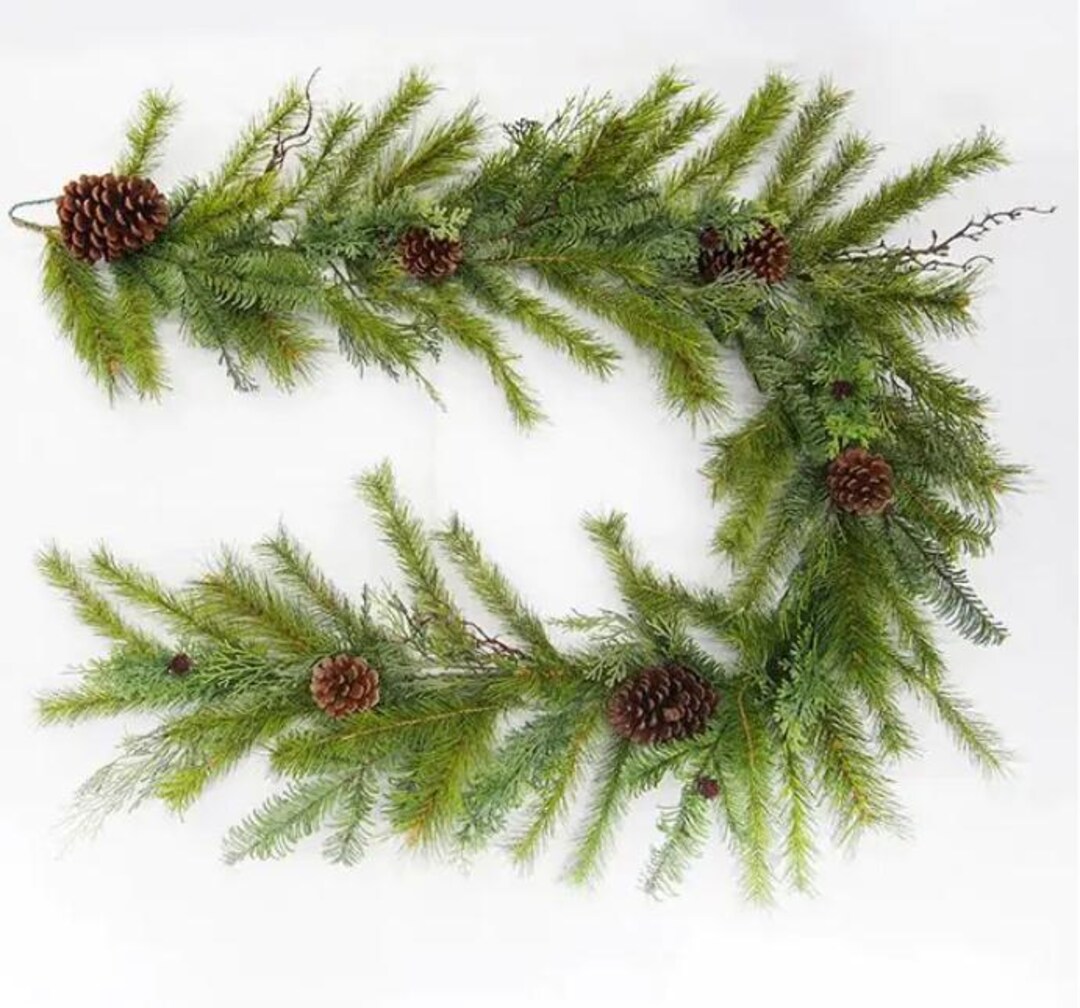 Vintage Everlasting Evergreen Decorative Garland - Etsy