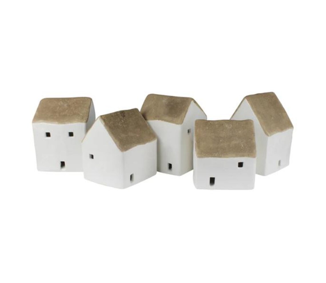 Vintage Ceramic Cottages Set - Etsy