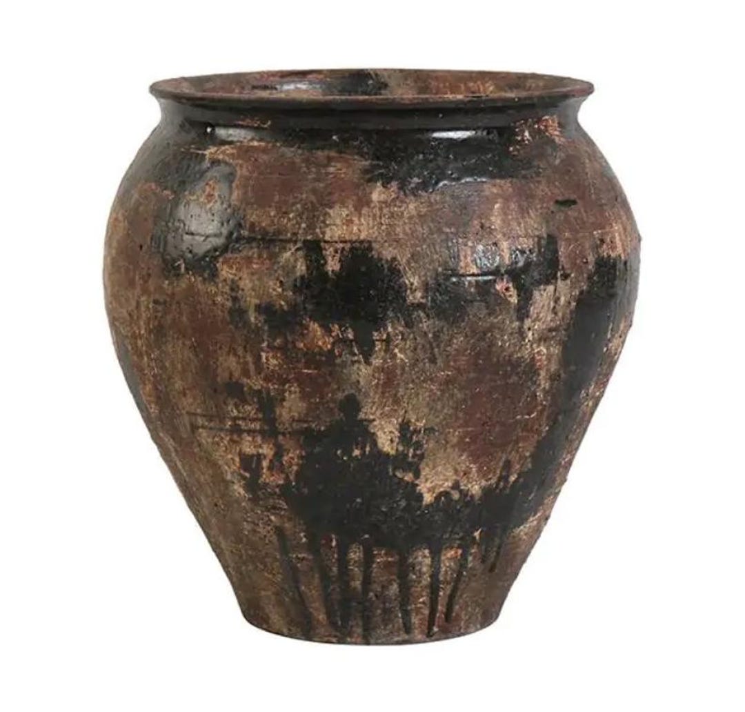 Antique Decorative Rustic Swamp Pot - Etsy