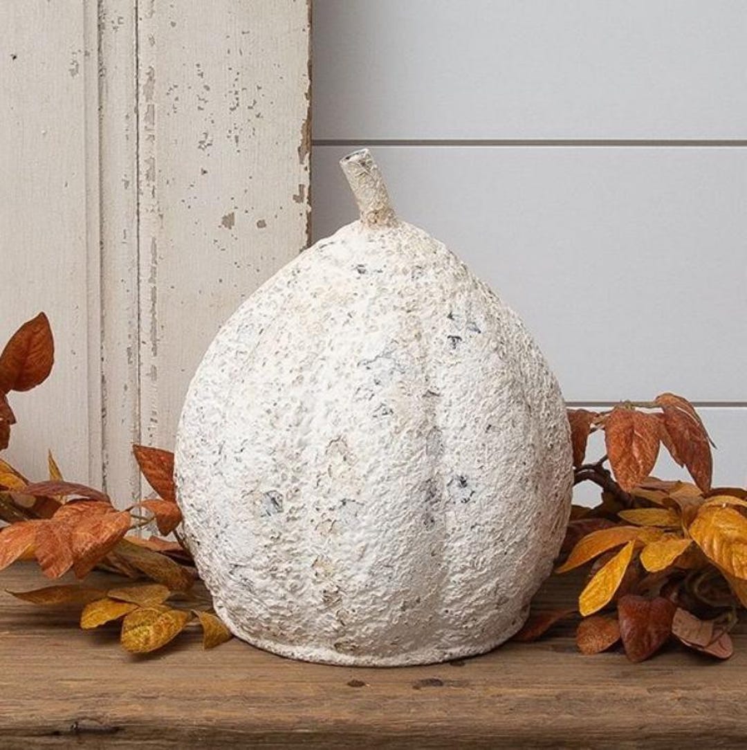 Vintage Distressed Metal Gourd Table Decor - Etsy