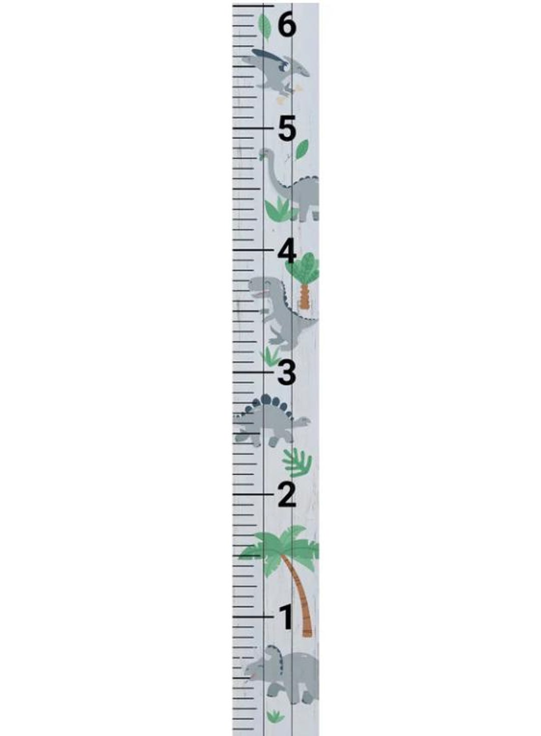 Vintage Dinosaurs Wood Wall Ruler - Etsy