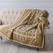 Vintage 60" Rust Block Quilted Throw - Etsy