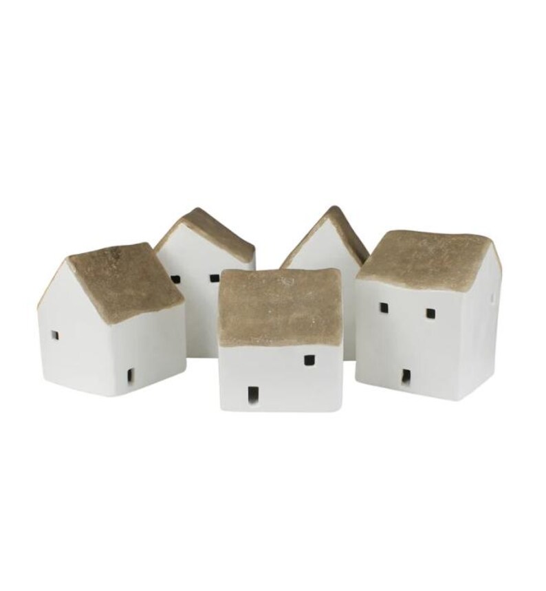 Vintage Ceramic Cottages Set - Etsy
