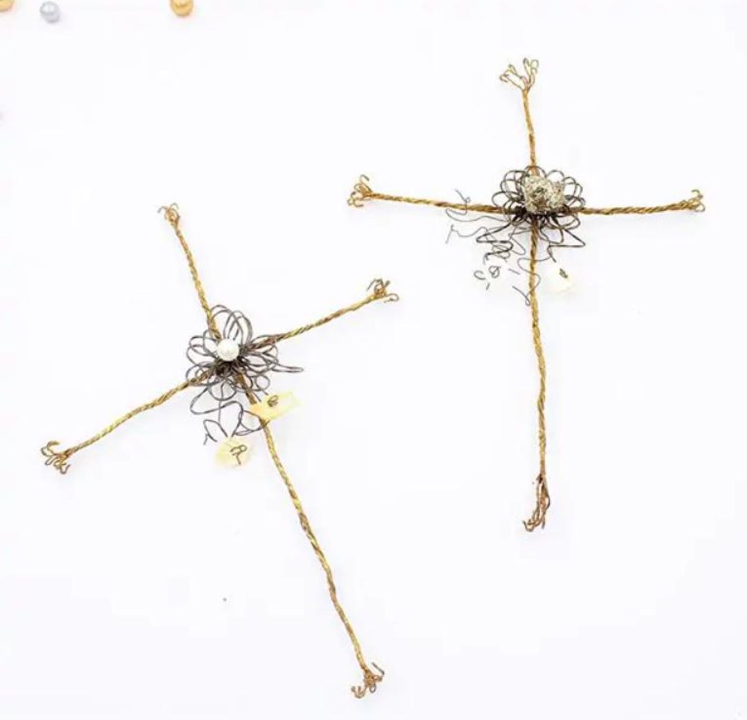 Vintage Twisted Wire Cross Wall Decor Set of 2 - Etsy