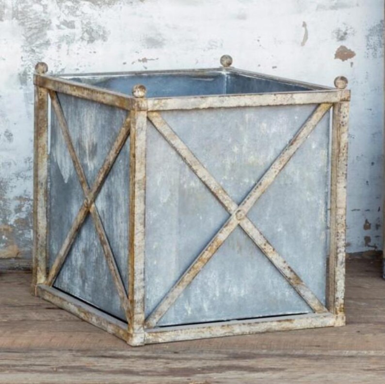 Antique Metal Estate Planter - Etsy