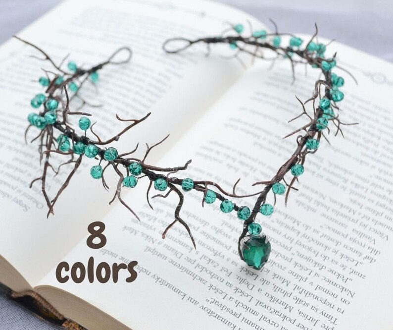 Elf Crown Elven Tiara Green Forest Wedding Tiara Elven Crown - Etsy