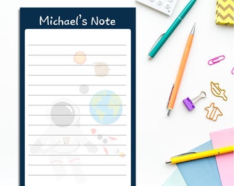 Personalized Kids Notepad Customized Kids Notepad Kids Note Pad Kids ...