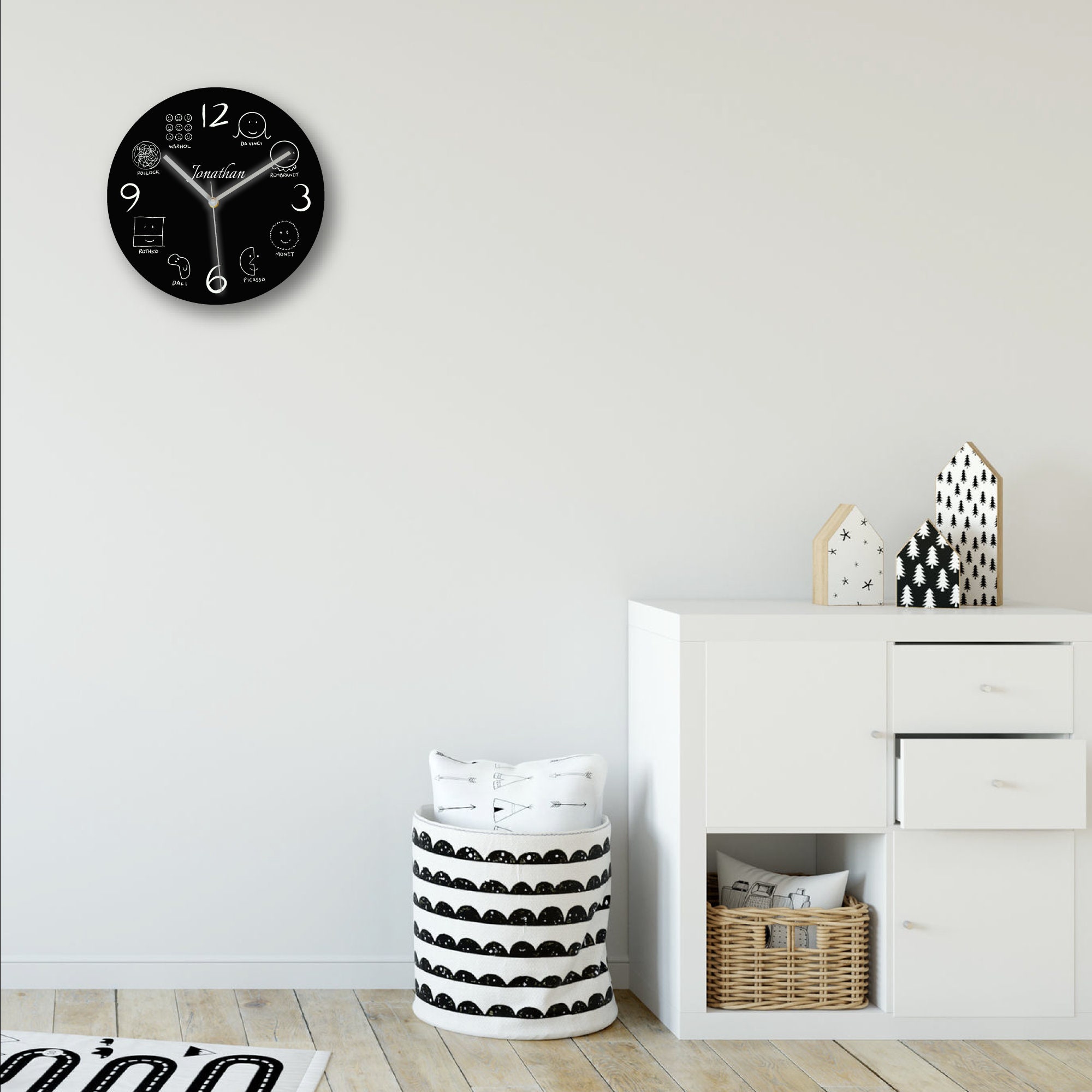 Artist Personalized Wall Clock Teenager Clock Wall Décor - Etsy