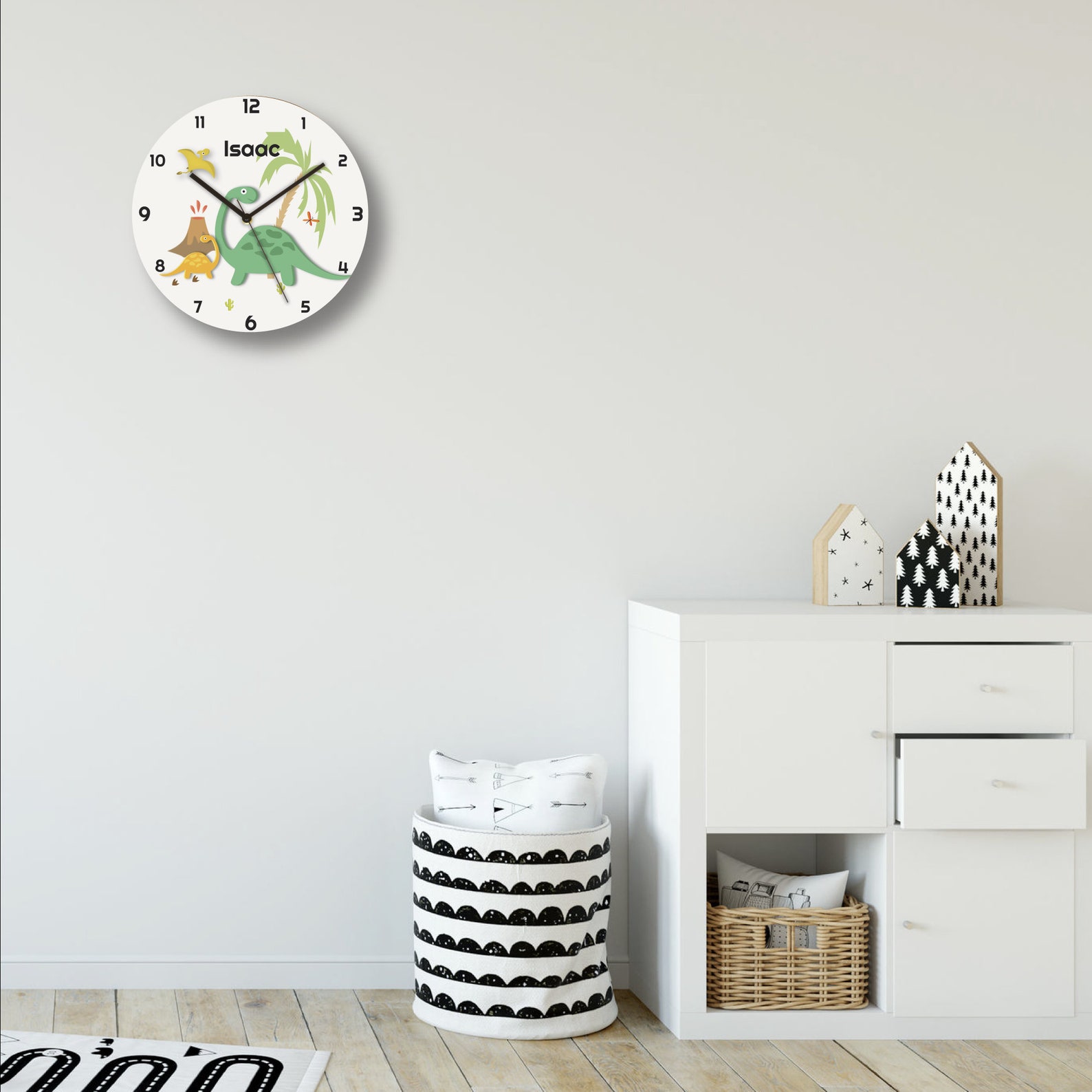 Personalized Kids Wall Clock Boy Clock Educational Clock - Etsy