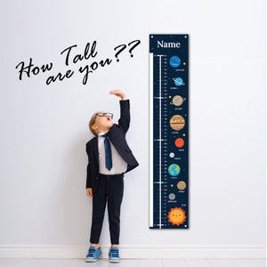 Planet, Personalized Growth Chart, Height Chart, Kids Growth Chart ...