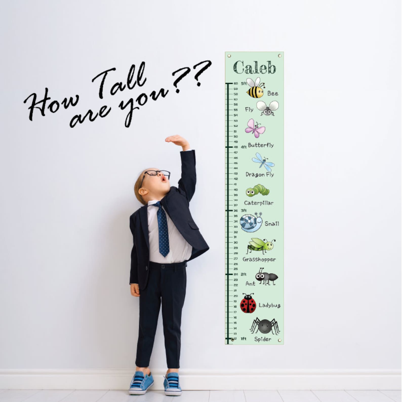 Personalized Growth Chart Height Chart Kids Growth Chart | Etsy