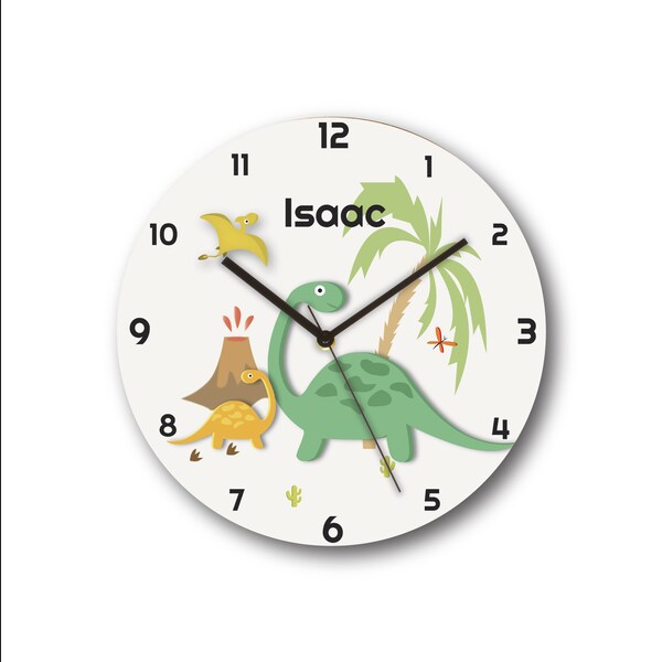 Dinosaur Wall Clock - Etsy