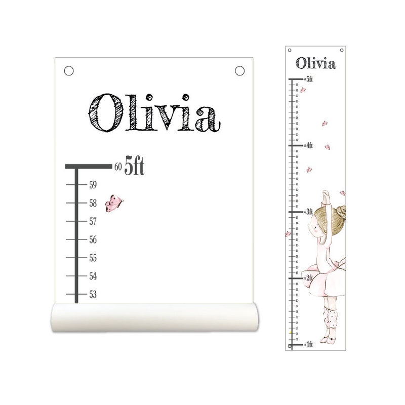 Growth Chart Girl - Etsy