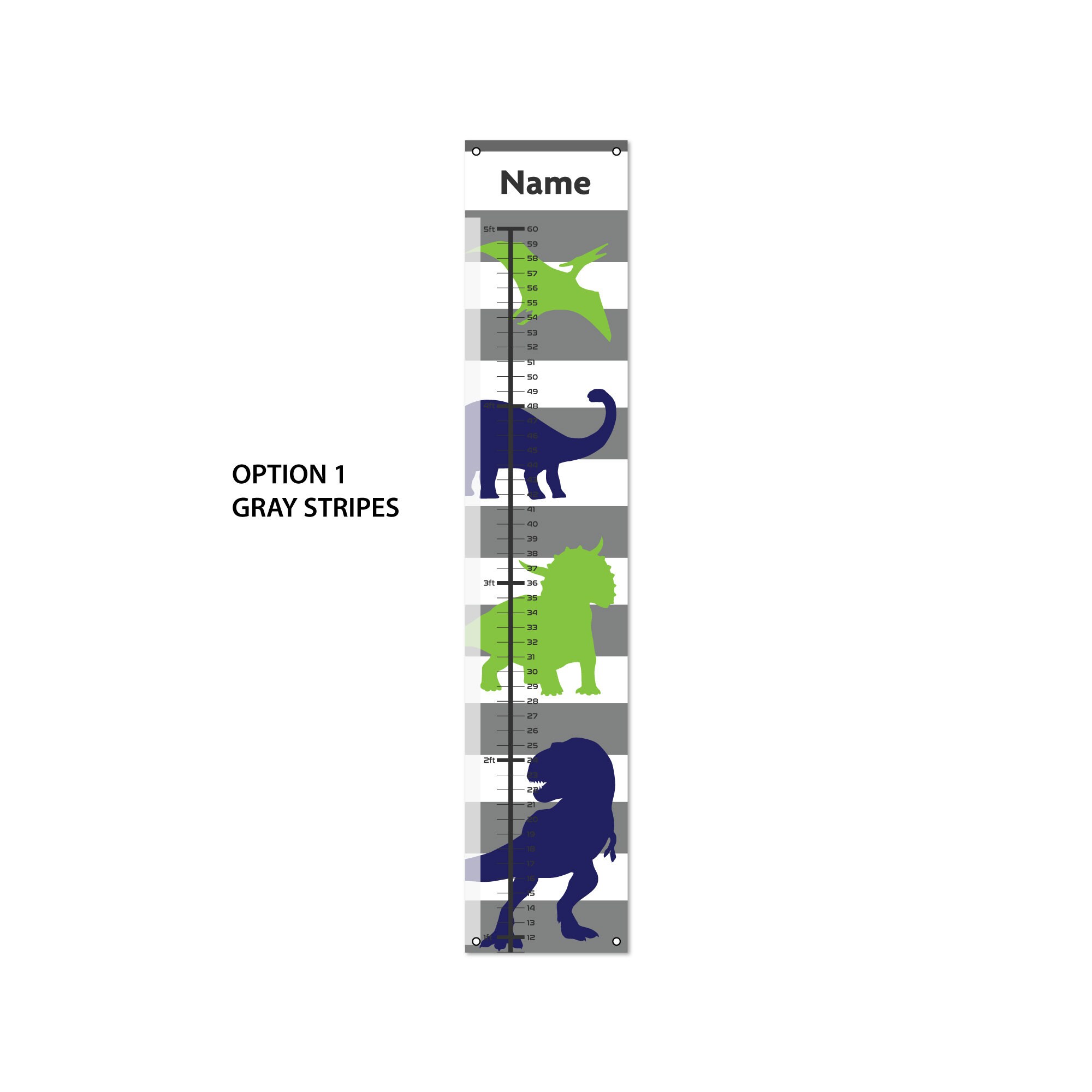 Dinosaur, Personalized Growth Chart, Height Chart, Kids Growth Chart ...