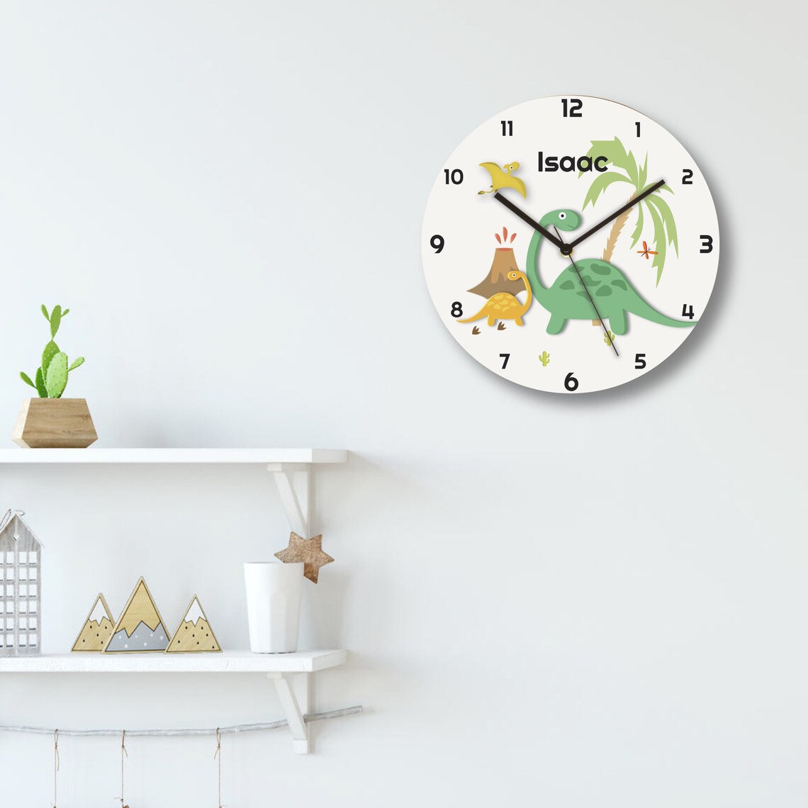 Personalized Kids Wall Clock Boy Clock Educational Clock - Etsy