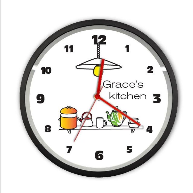 Kitchen Wall Clock - Etsy