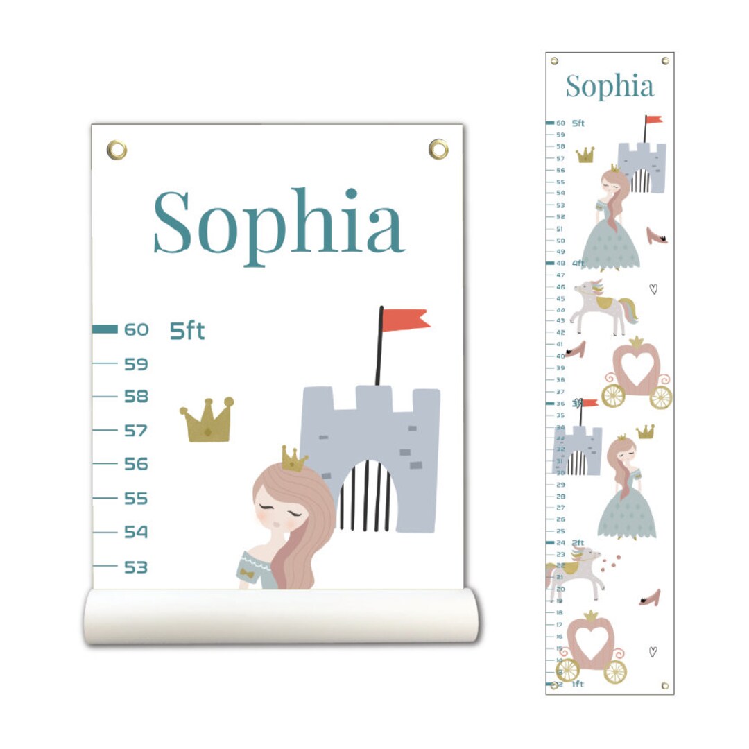 Personalized Growth Chart, Height Chart, Kids Growth Chart, Growth ...
