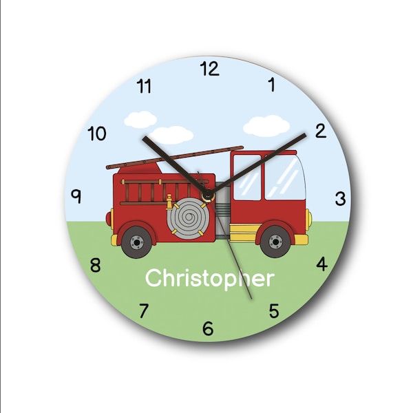 Fire Truck Clock - Etsy