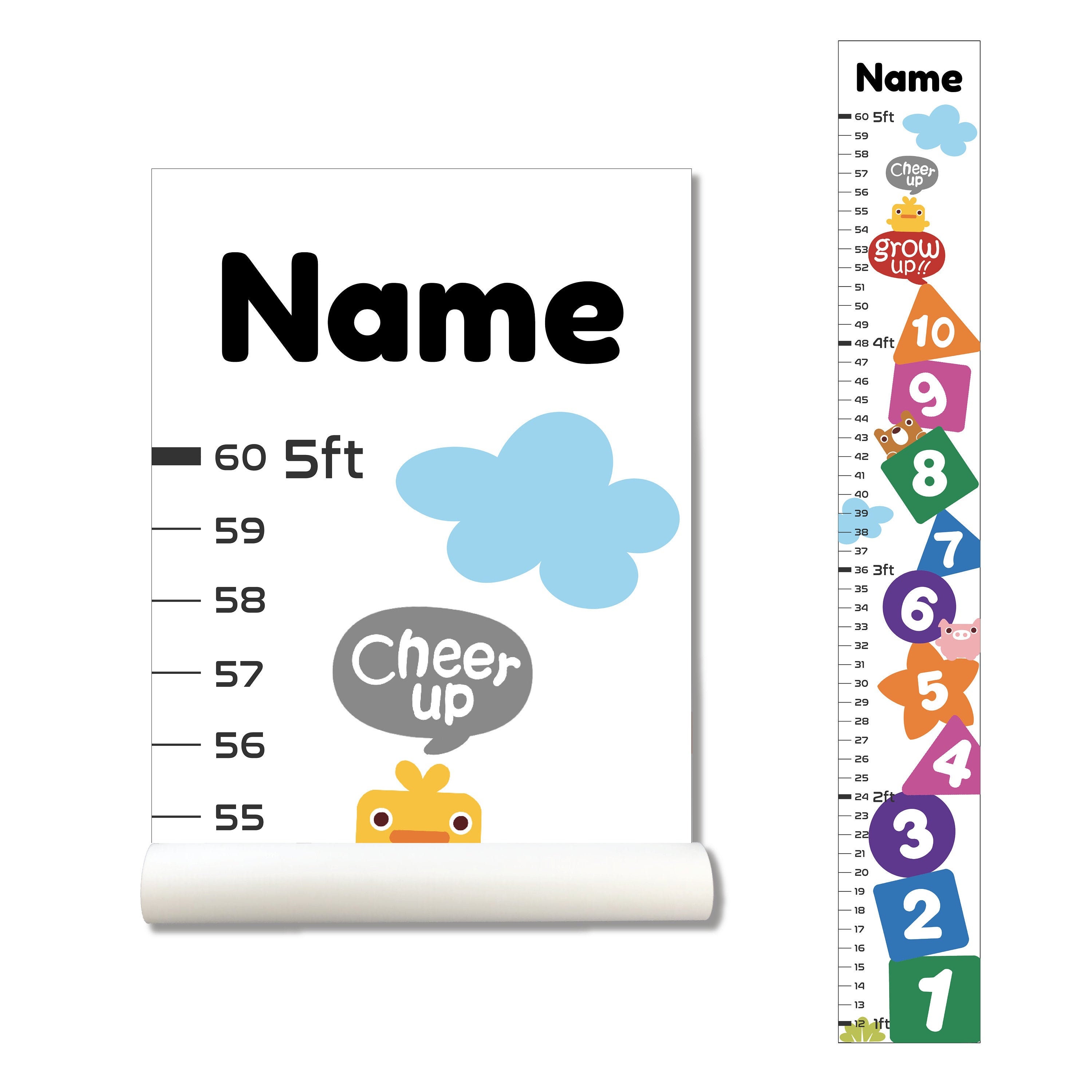 Personalized Wall Decal Growth Chart Wall Decal Height | Etsy