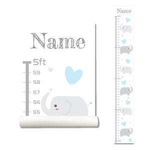 Personalized Growth Chart Wall Decal, Height Chart, Kids Growth Chart ...