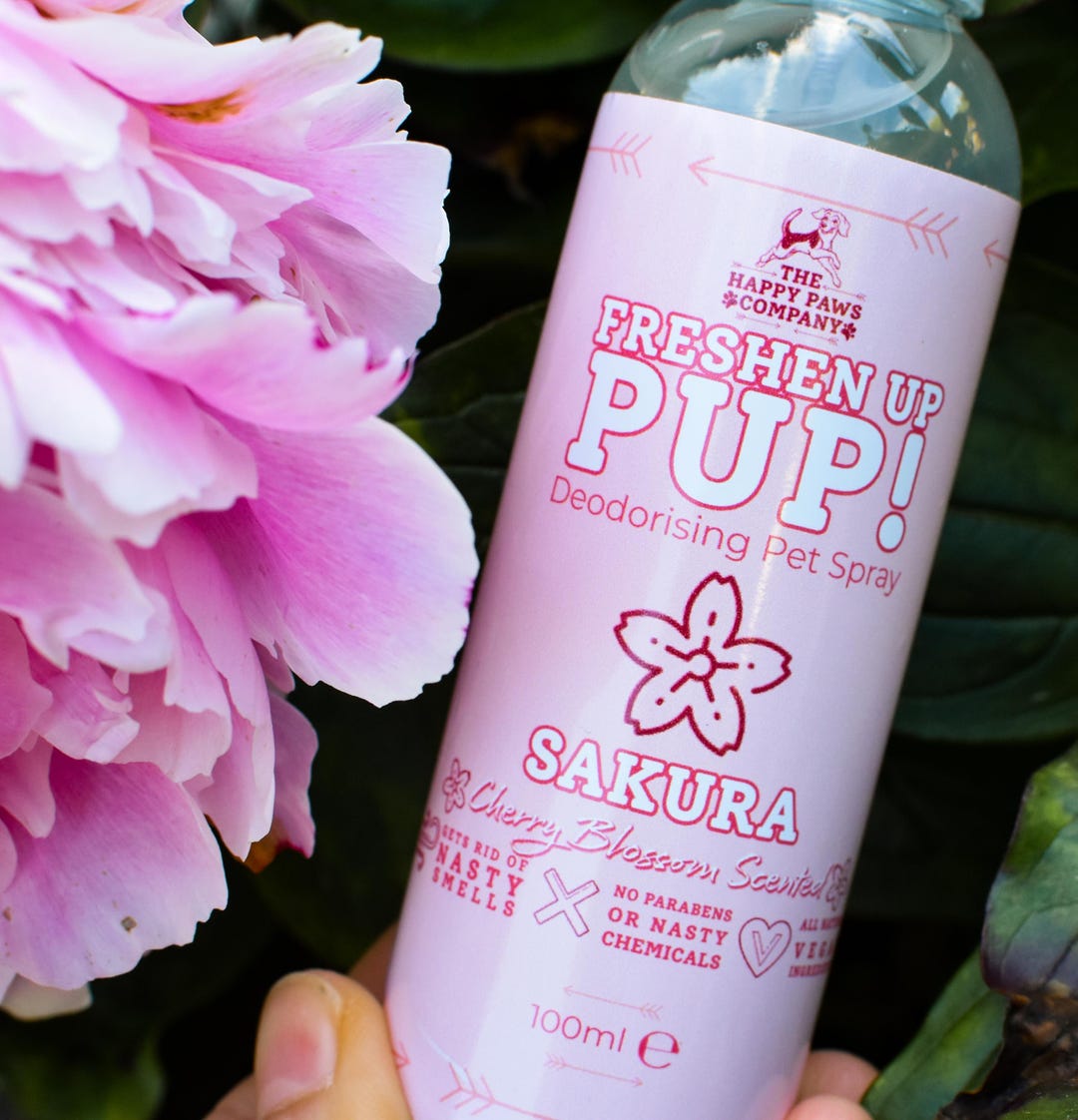 Dog Deodorant - Cherry Blossom Scented | Dog Fragrance Spray | 100% ...
