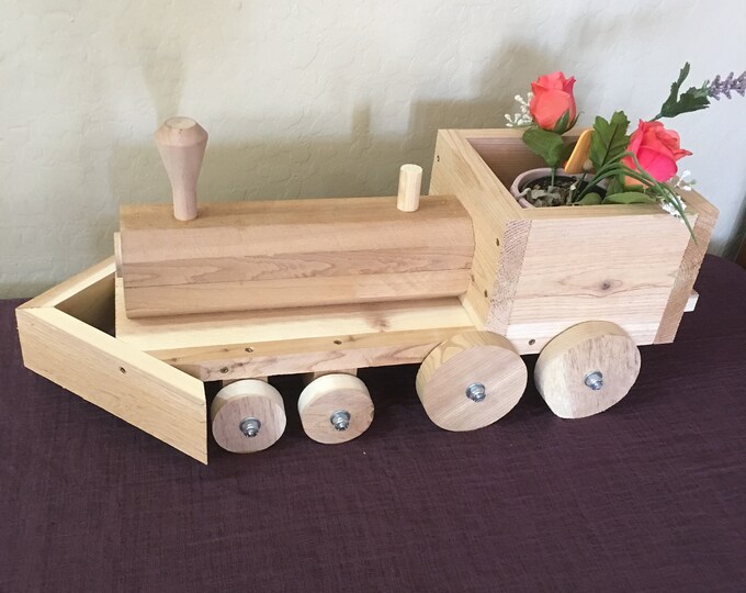 Beautiful Outdoor Wooden Train Planter, Perfect Gift for the Garden at ...