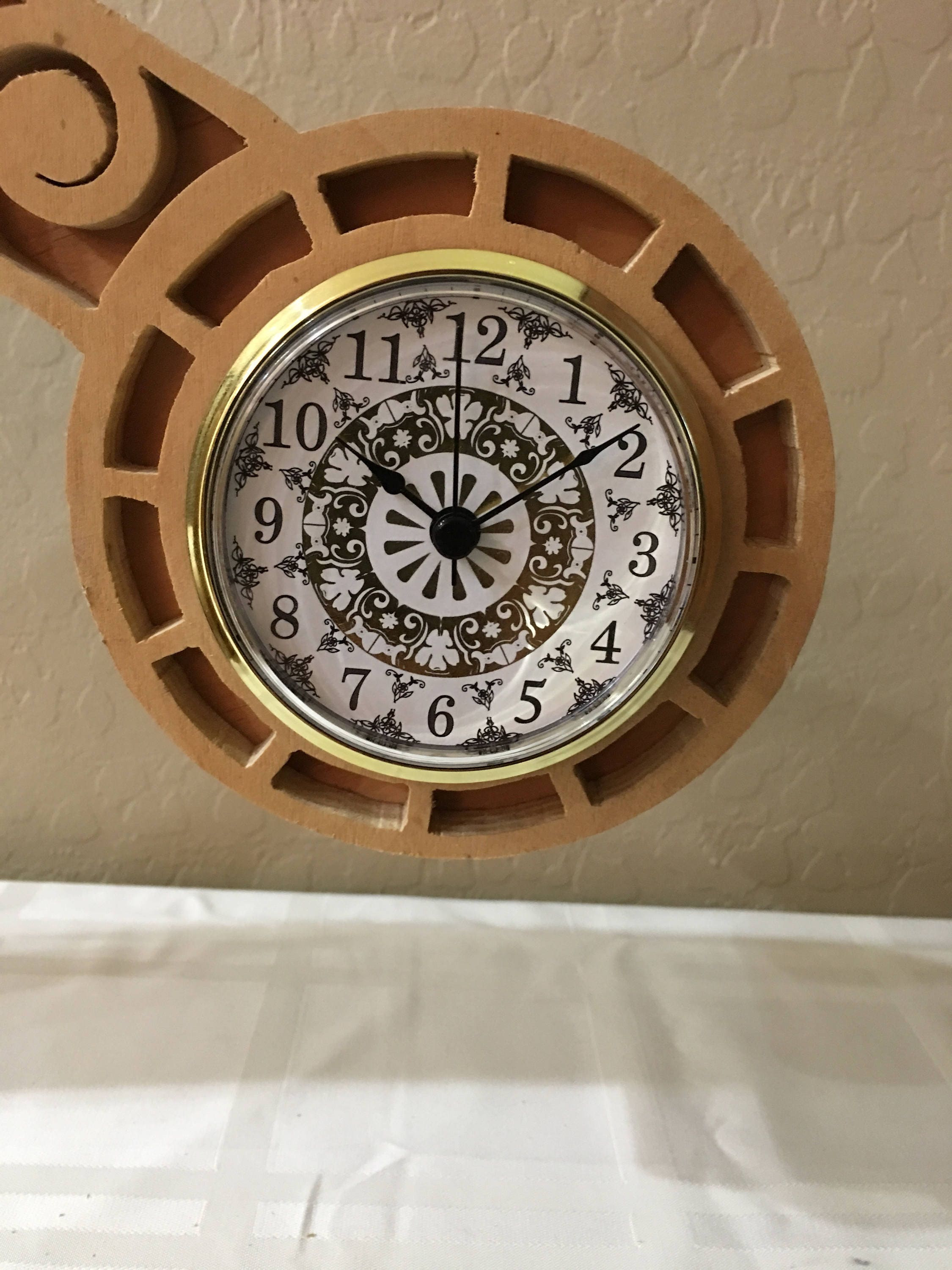 Clock Bent clock Decorative clock Table clock Mantle | Etsy