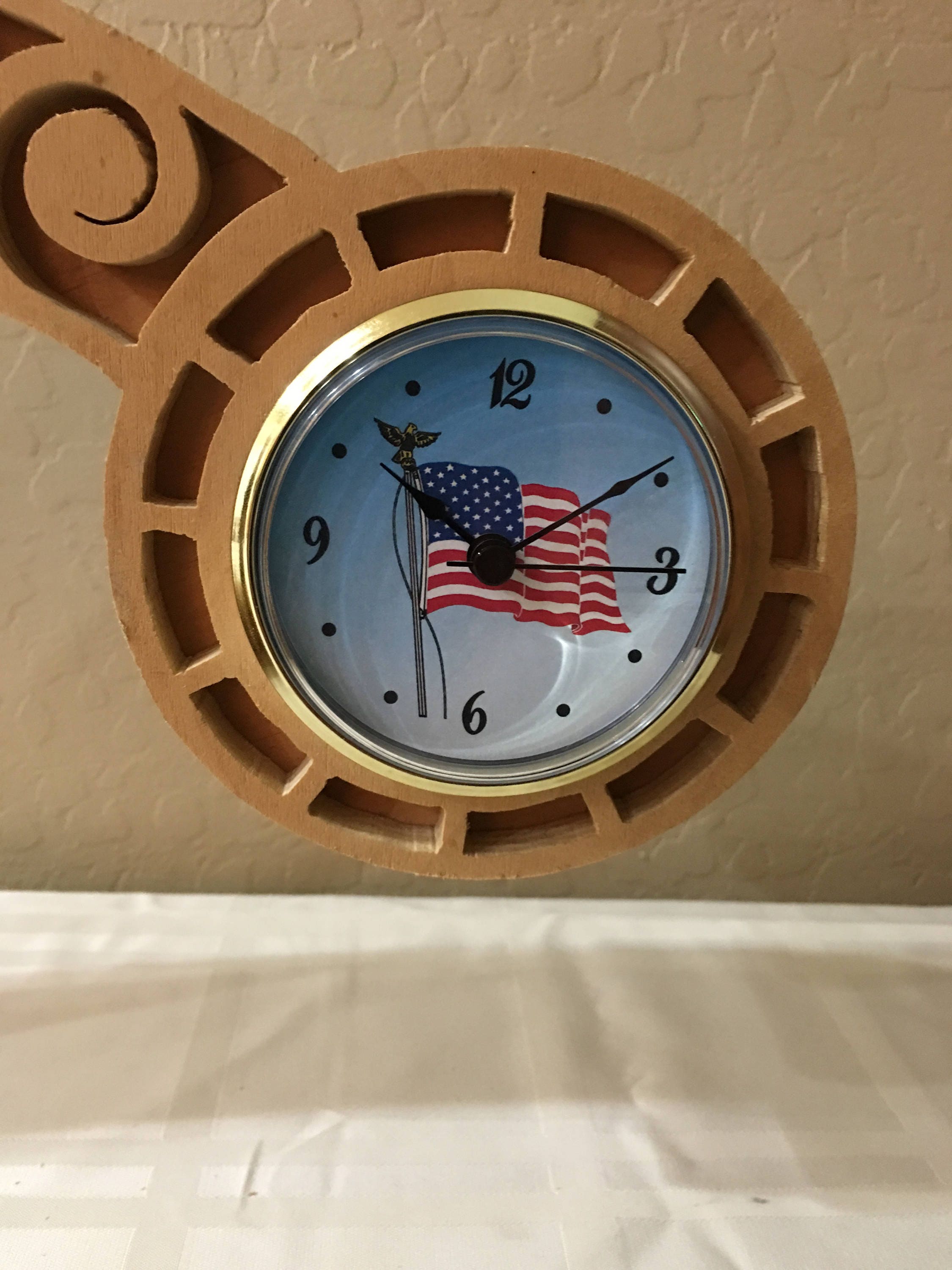 Clock Bent clock Decorative clock Table clock Mantle | Etsy