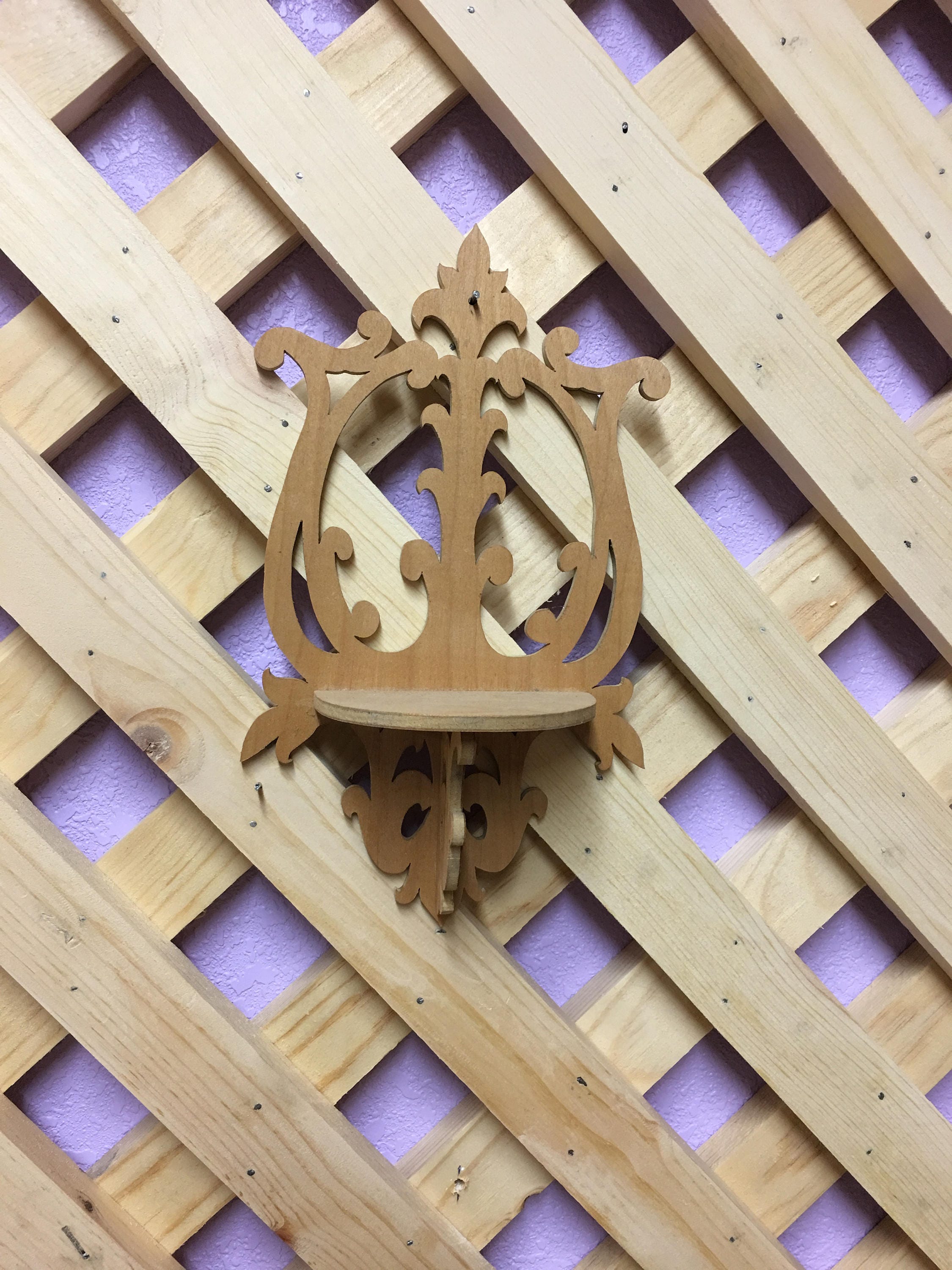 Knick-knack Shelf Scroll Saw Shelf Wall Shelf Fret Work - Etsy