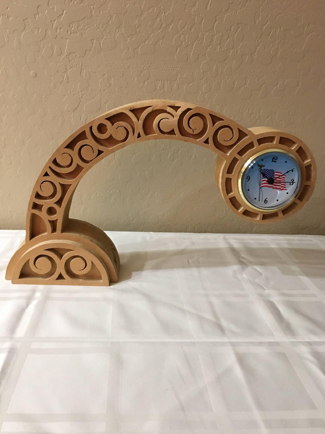 Clock, Bent Clock, Decorative Clock, Table Clock, Mantle Clock ...