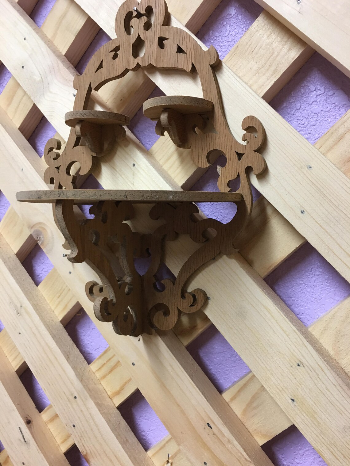 Scroll Saw Shelf, Wall Shelf, Fret Work Shelf, Scroll Saw, Knick-knack ...