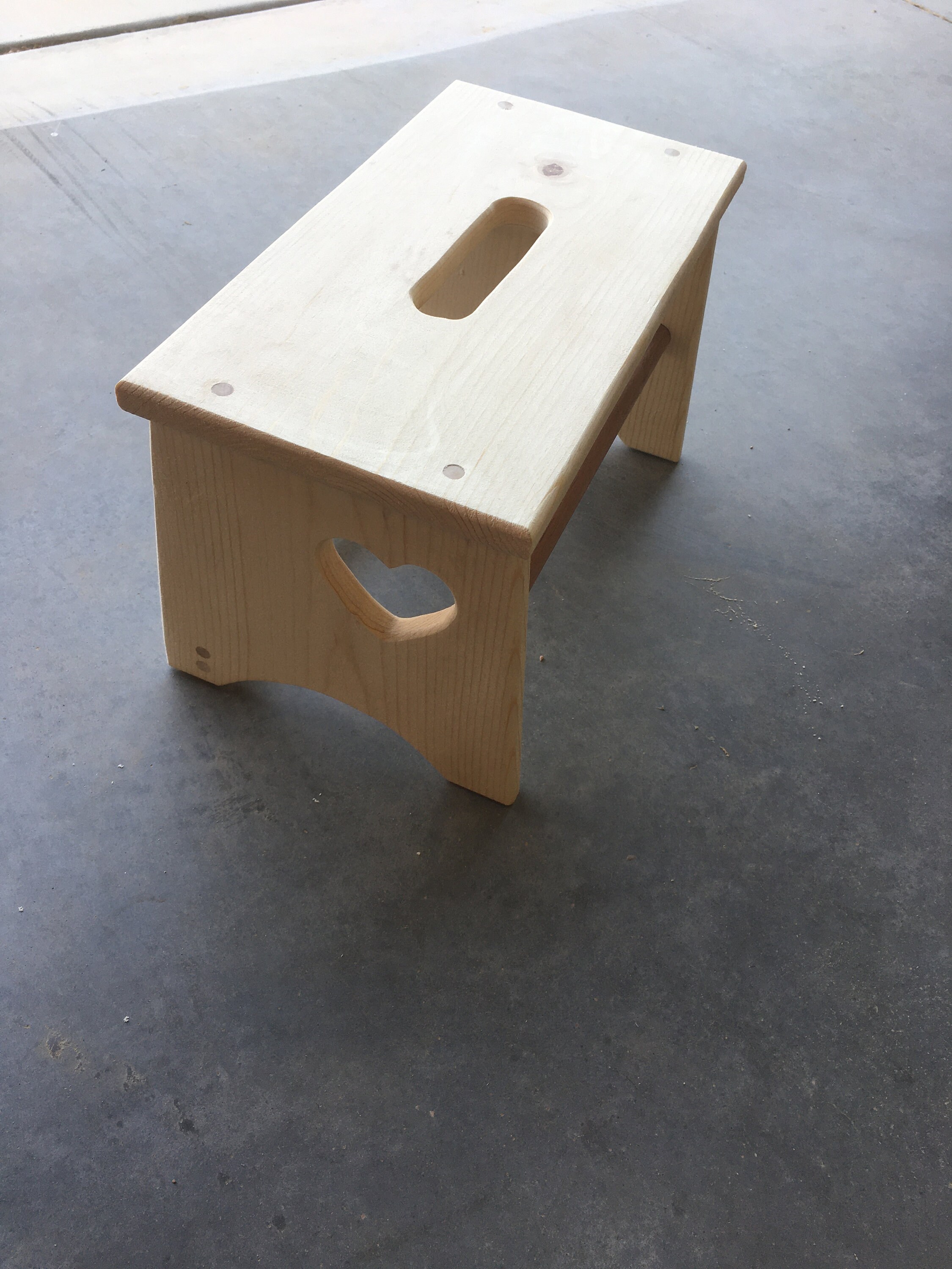 Child Step Stool, Wooden Step Stool, Step Stool, Handmade, Footstool ...