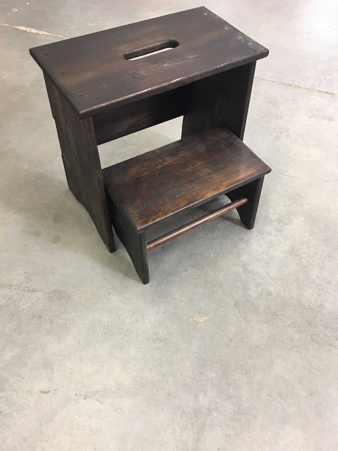 Farmhouse Step Stool Two Step-step Stool Wood Step Stool - Etsy