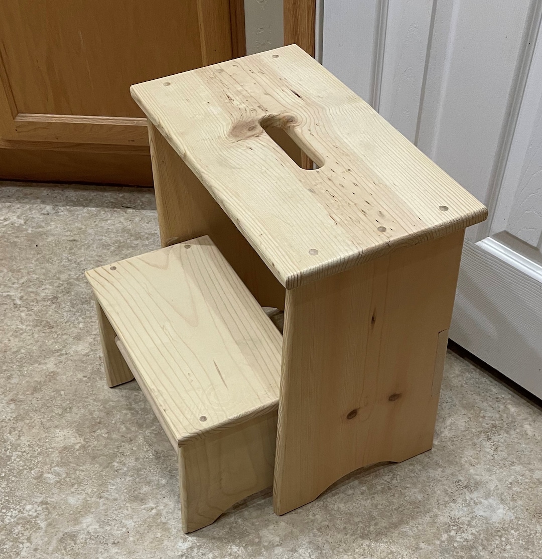 Farmhouse Step Stool, Two Step-step Stool, Wood Step Stool, Step Stool ...