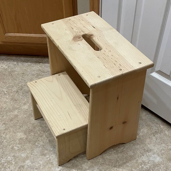 Wood Step Stool - Etsy