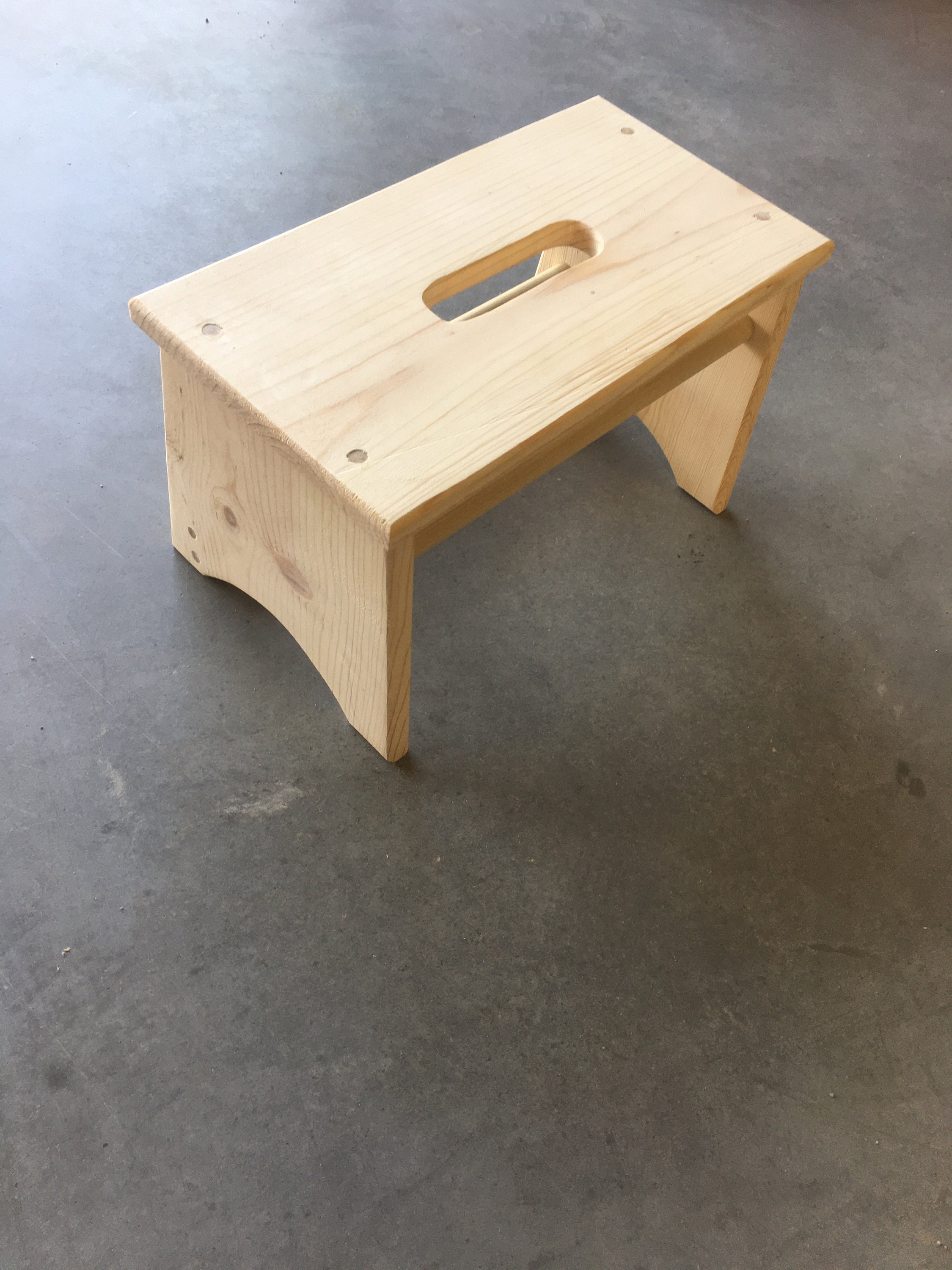 Child Step Stool, Wooden Step Stool, Step Stool, Handmade, Footstool ...