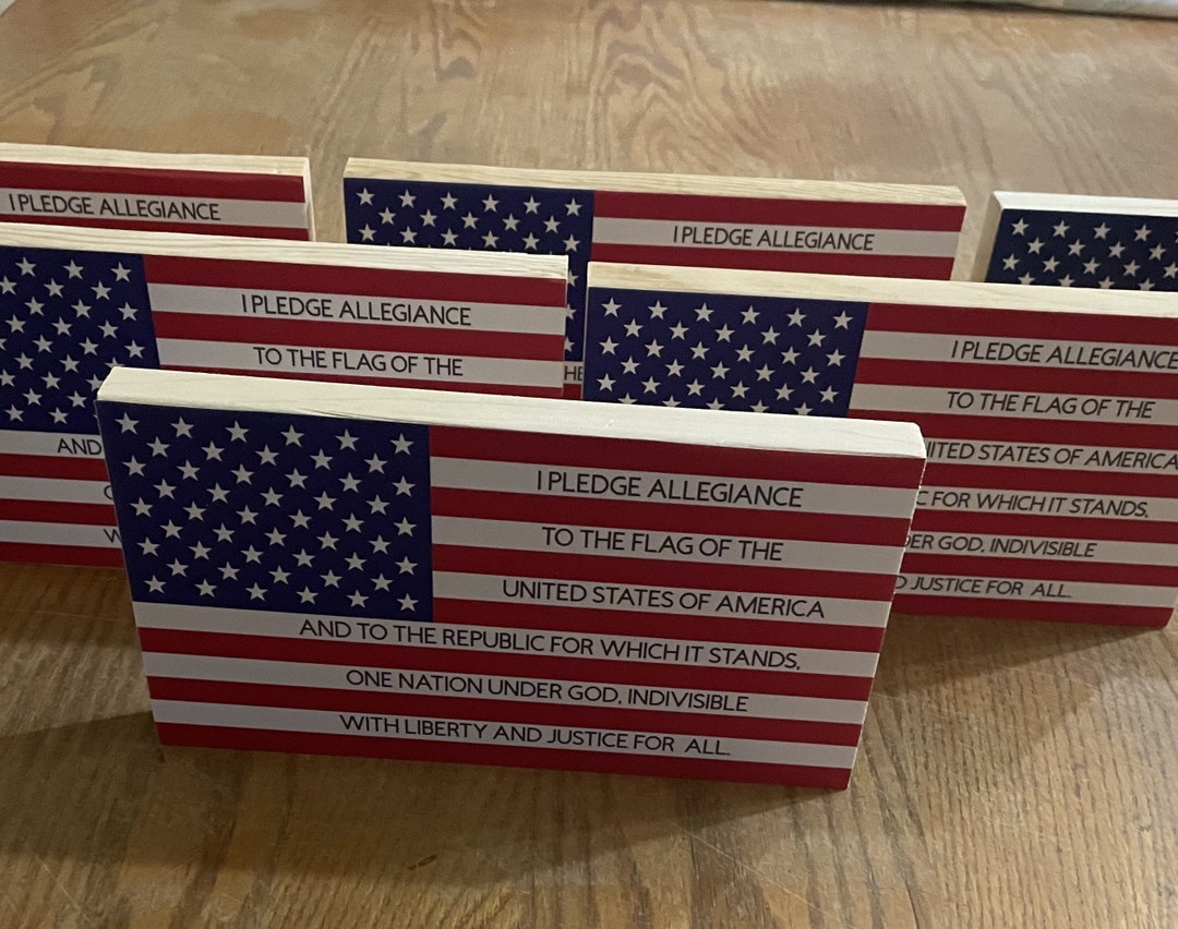 American Flag, Pledge of Allegiance, Wood Flag, Flag Pledge, Patriotic ...