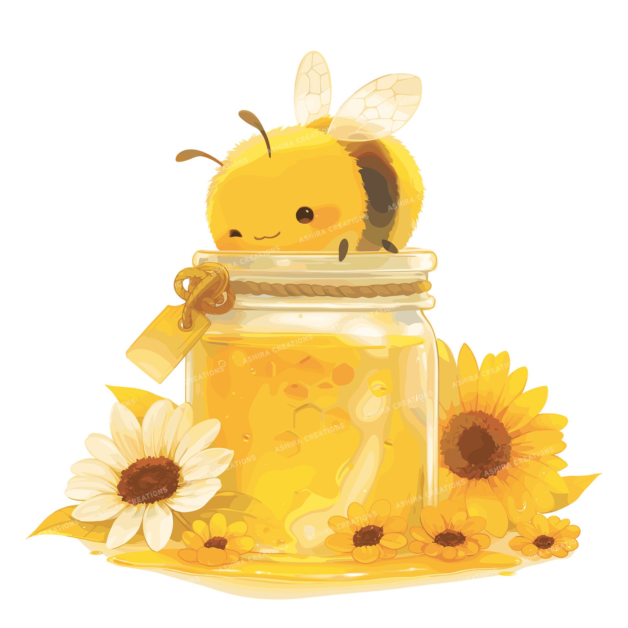 7 Honey Bee PNG Clipart Bee for School Crafts Bee Themed Decoration Bee ...