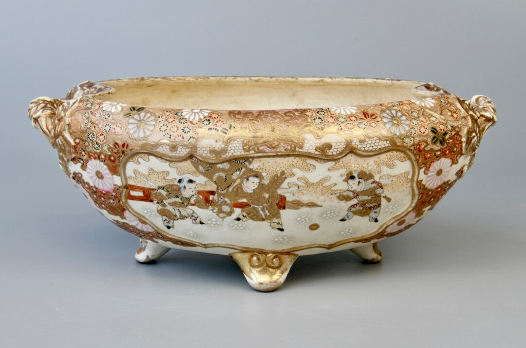 Japanese Satsuma Ware Porcelain Pot - Etsy