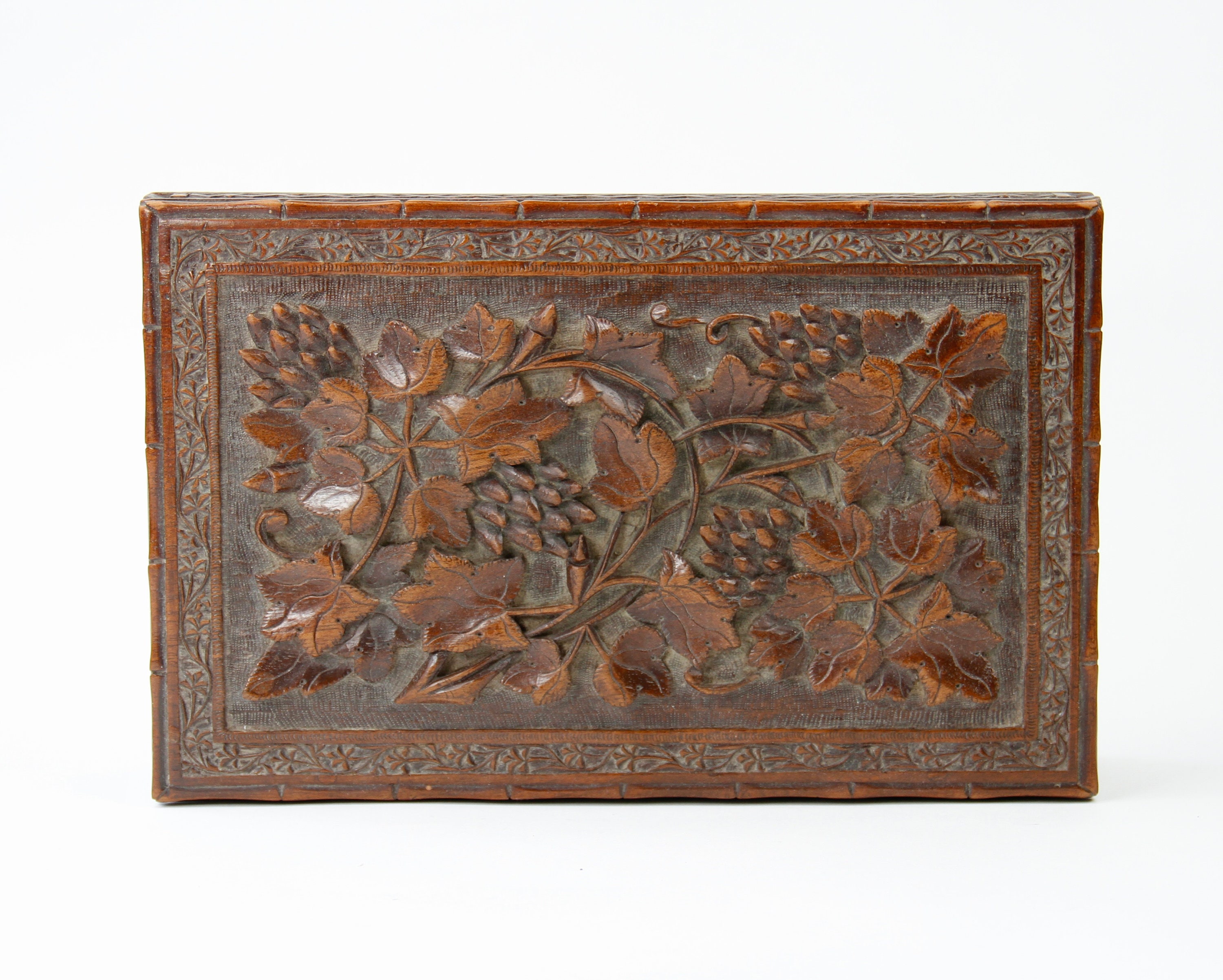 Antique Chinese Asian Wood Carving Box - Etsy