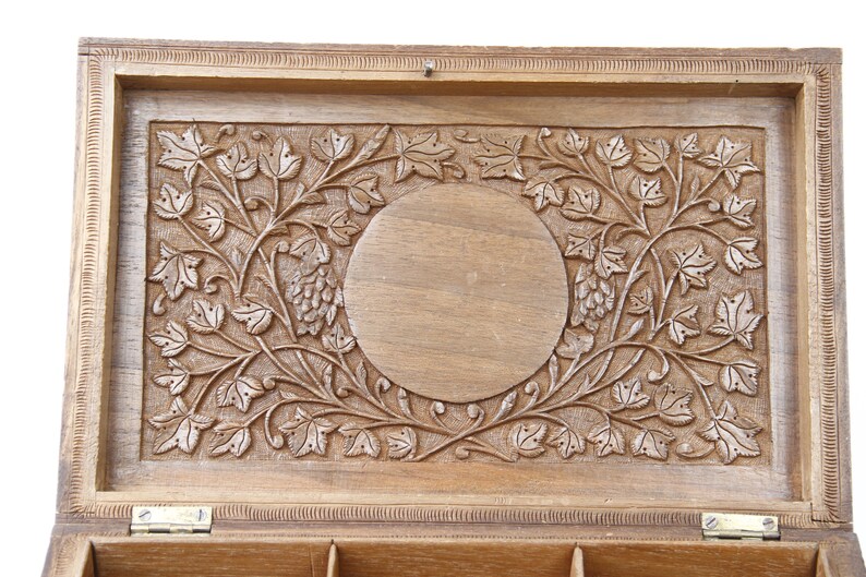 Antique Chinese Asian Wood Carving Box - Etsy