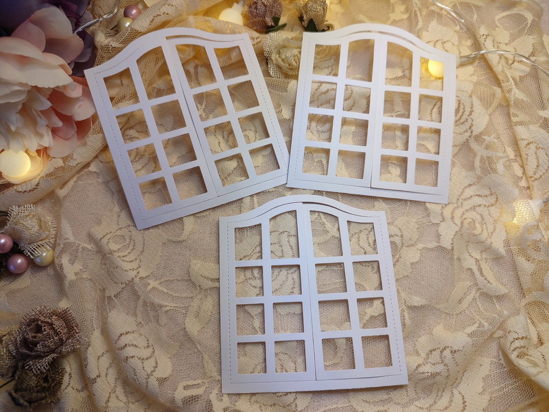 Die Cut Door, Window Frame for Scrapbooking, Junk Journals, Cards ...