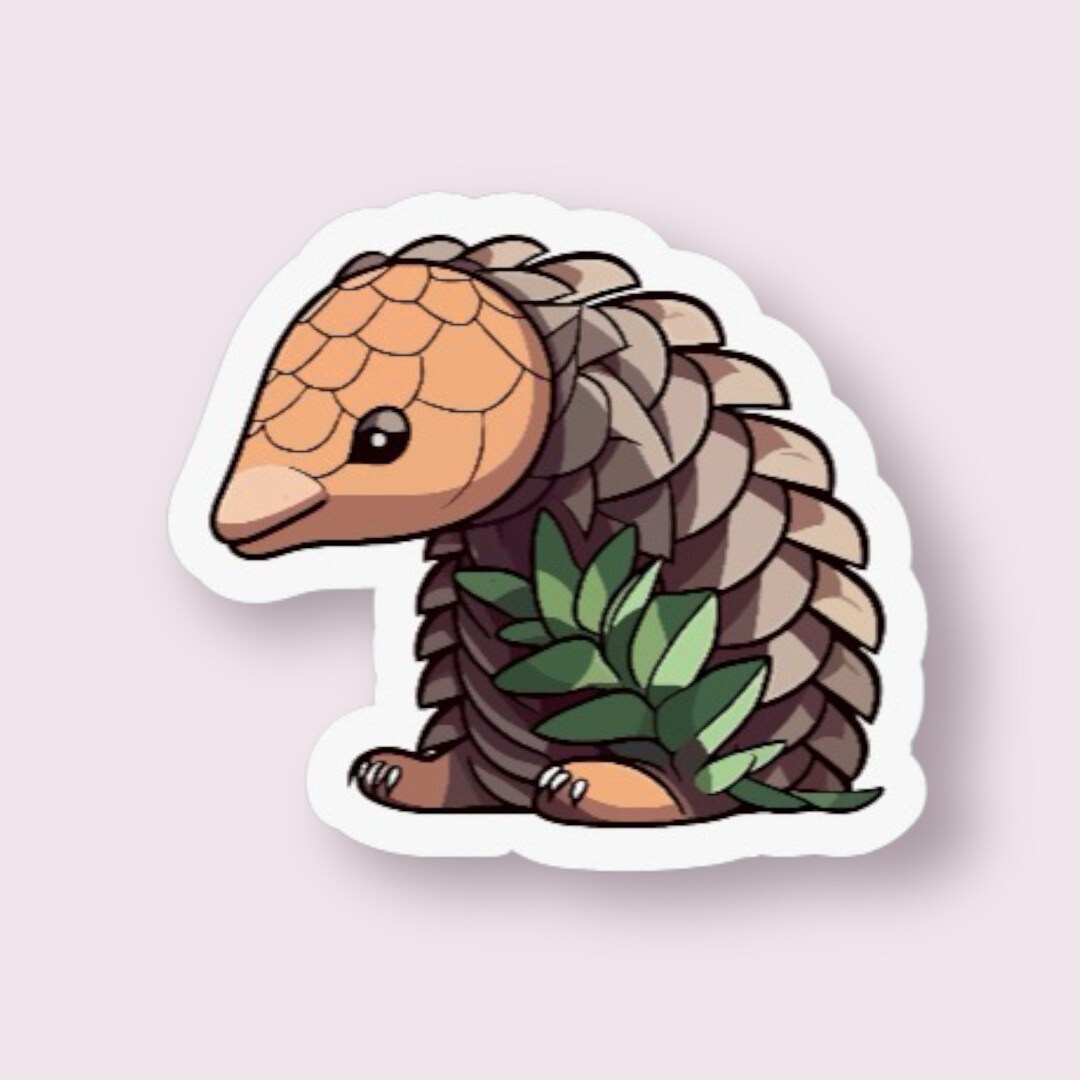 Pangolin Sticker • Wildlife Decal • Cute Car Sticker • Animal Lover ...