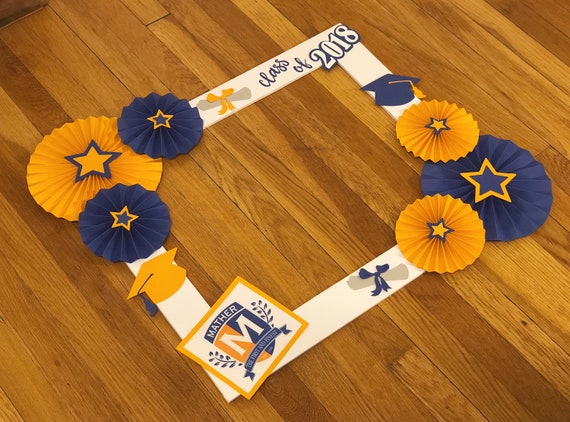 Graduation Selfie Frame Paper Rosettes 2018-2019 | Etsy Hong Kong