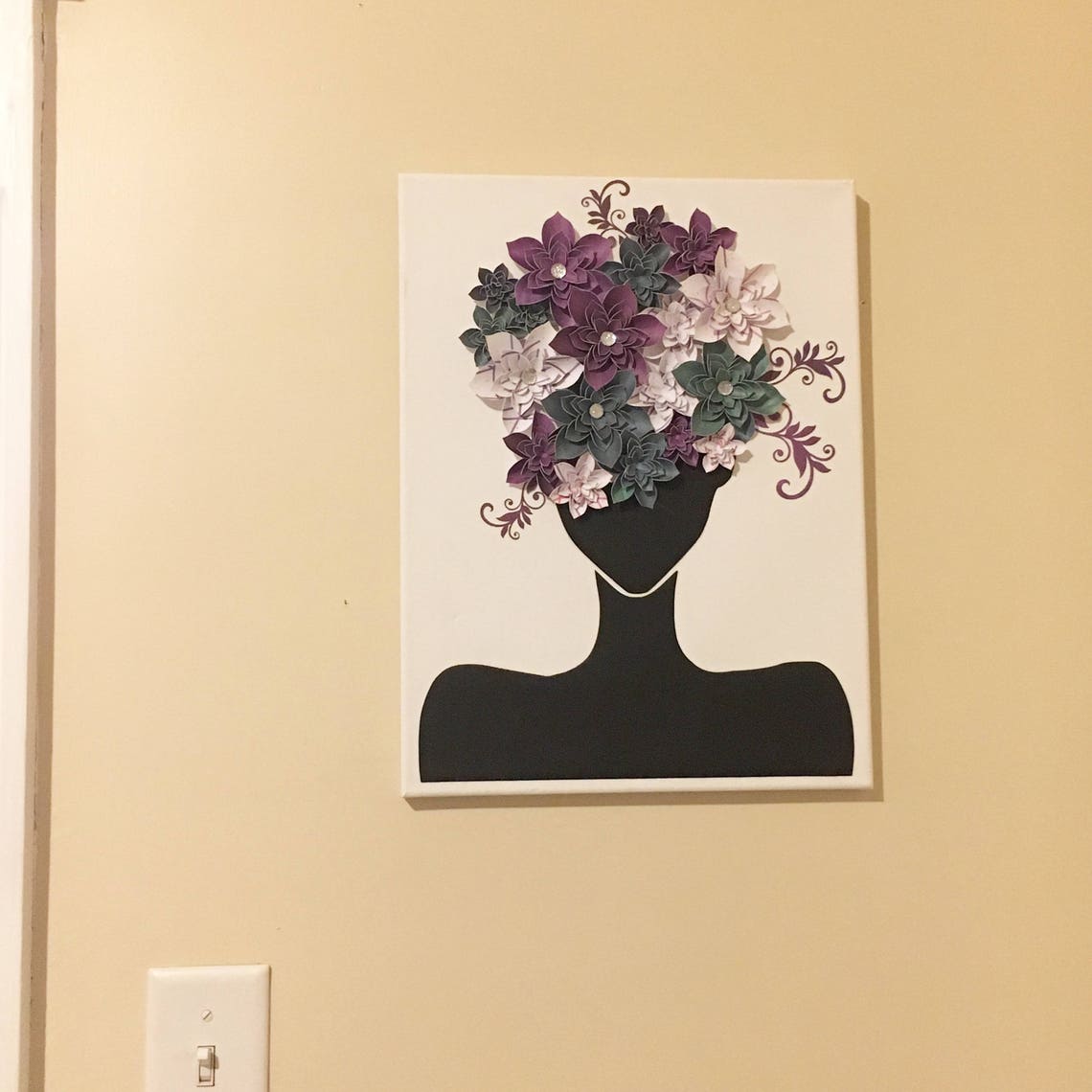 Galaxy Afro Galaxy Art Afro Art Afrocentric Canvas Art - Etsy