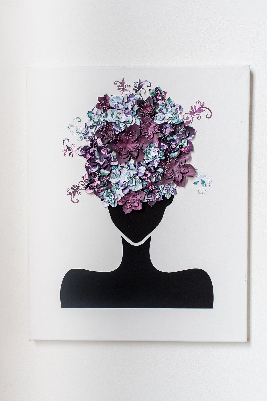 Galaxy Afro, Galaxy Art, Afro Art, Afrocentric, Canvas Art, Afro Woman ...